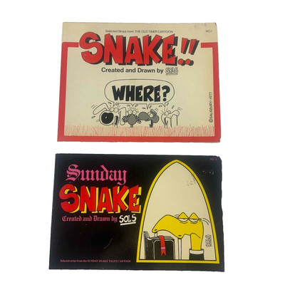 Snake!! & Sunday Snake Comic Books by Sols Lot of 2 Fun Children's ...