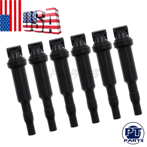 6Pack Ignition Coils For Bosch 0221504470 BMW 325 328 330 335 525 528 ...