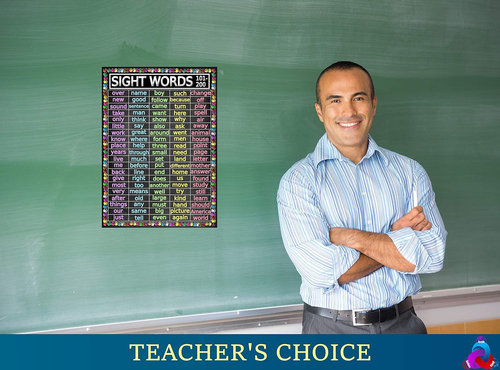 Advanced Sight Words Poster 101-200 for Second Grade - Laminated 14X19 ...