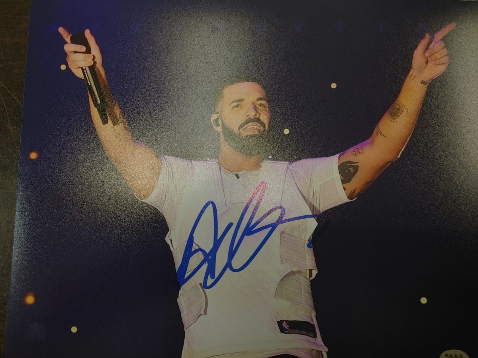 Drake /Aubrey Graham Hand Signed Color 8x10 In- Person Full Letter C.O ...