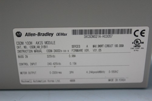 ROCKWELL SERVO DRIVE CSDM-AM-01BX1 100W Used, Free Expedited Shipping ...