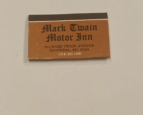 Mark Twain Motor Lodge Hannibal Missouri MO Matchbook Cover | eBay