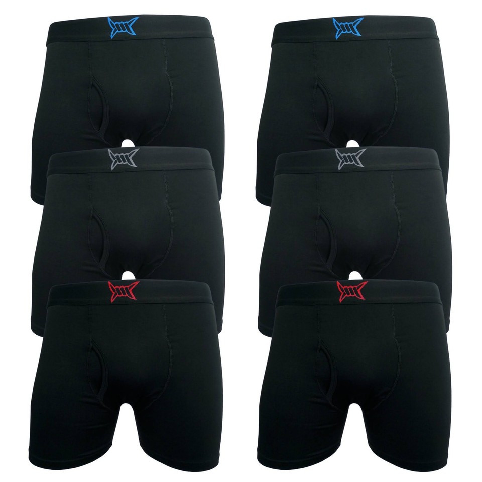 6 Pack Boxer Shorts Brief Trunks Underwear Stretch Soft Pants ...