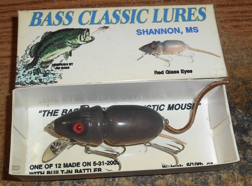 BASS CLASSIC LURES RAT'LIN REALISTIC MOUSE/RARE LURE/IN BOX/VERY NICE ...
