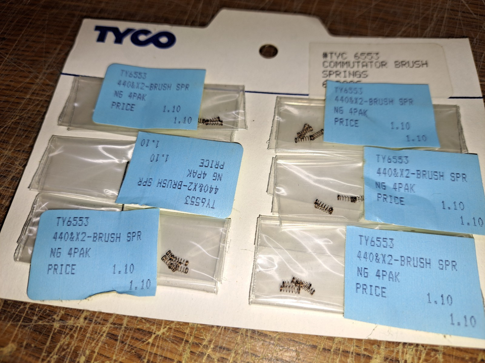 12 Pair Tyco 440x2 Commutator Brush Springs #6553 N.O.S. | eBay