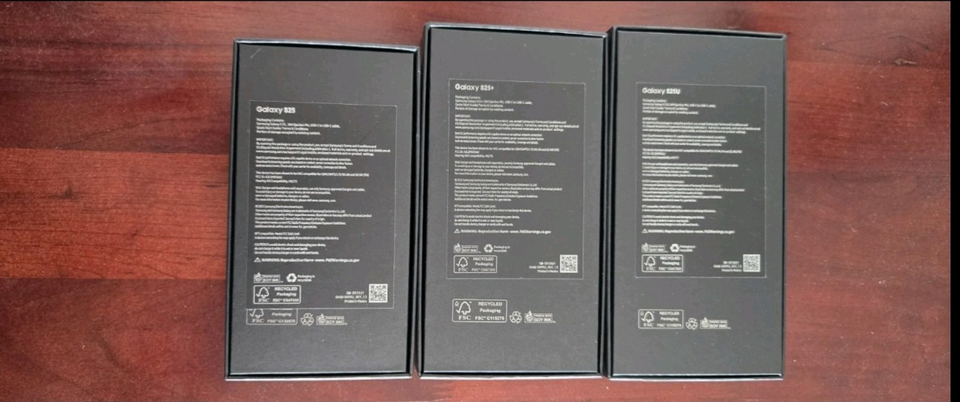 Samsung Galaxy S25 Ultra S25 S25+ Empty Retail Box with option of cable ...