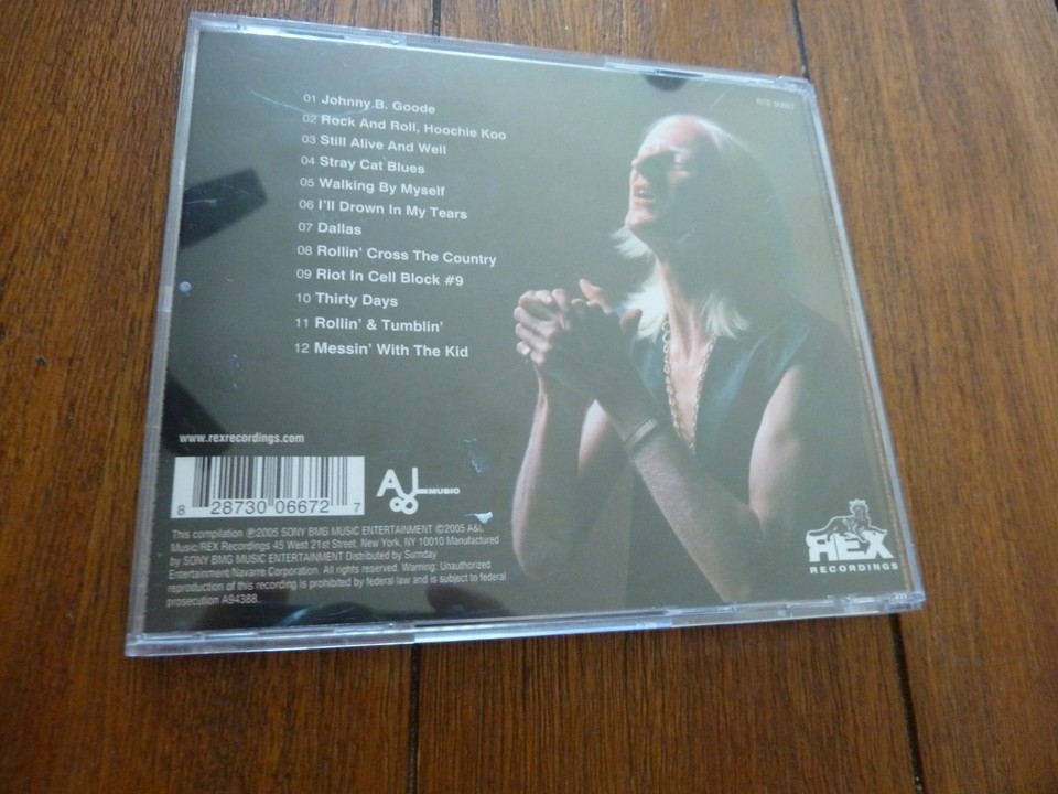 JOHNNY WINTER - Johnny B Goode - CD - **Excellent Condition** RARE REX ...