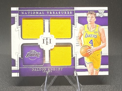 2024-25 Panini National Treasures Rookie Triple Materials Dalton Knecht ...