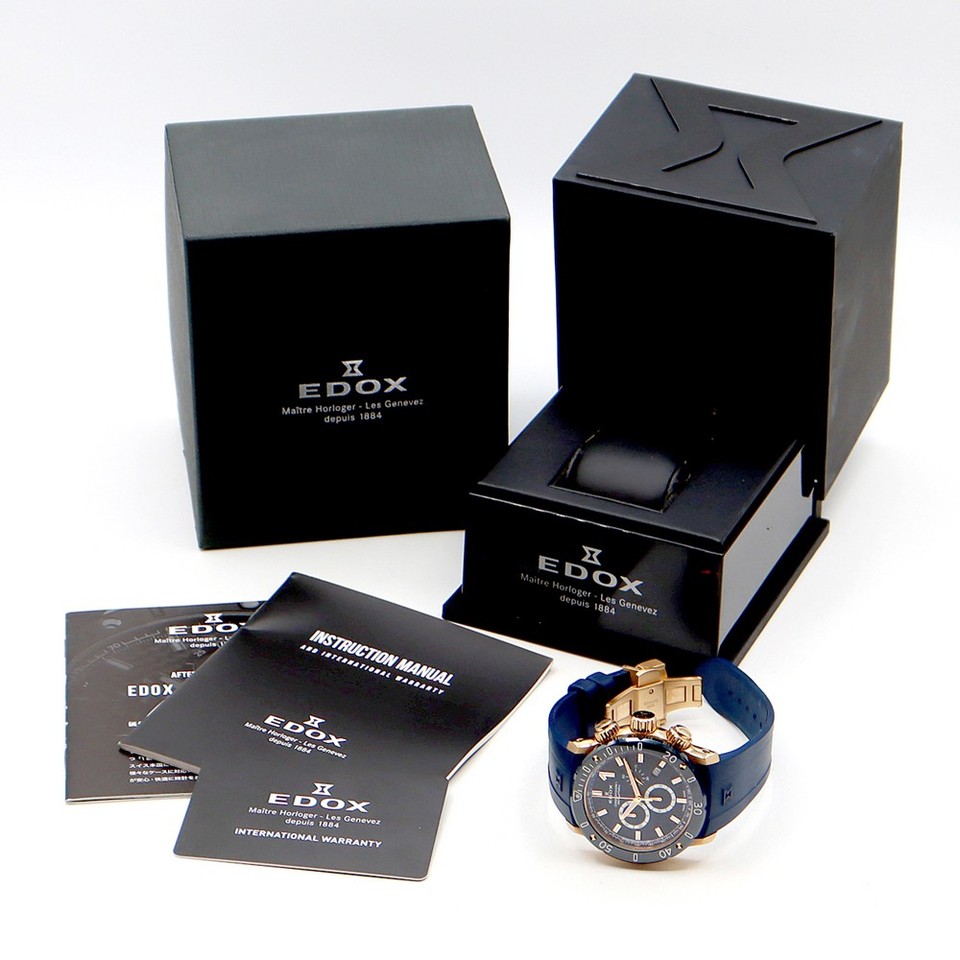 EDOX Chrono Offshore 1 10221-37RBU3-BUIR3 Chronograph PGP Ceramic Men ...