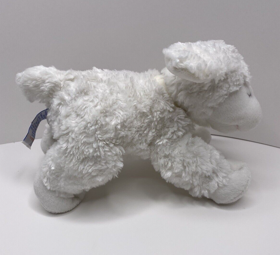 Baby Gund Winky Lamb Sheep Plush 9" White Stuffed Animal Rattle Toy ...
