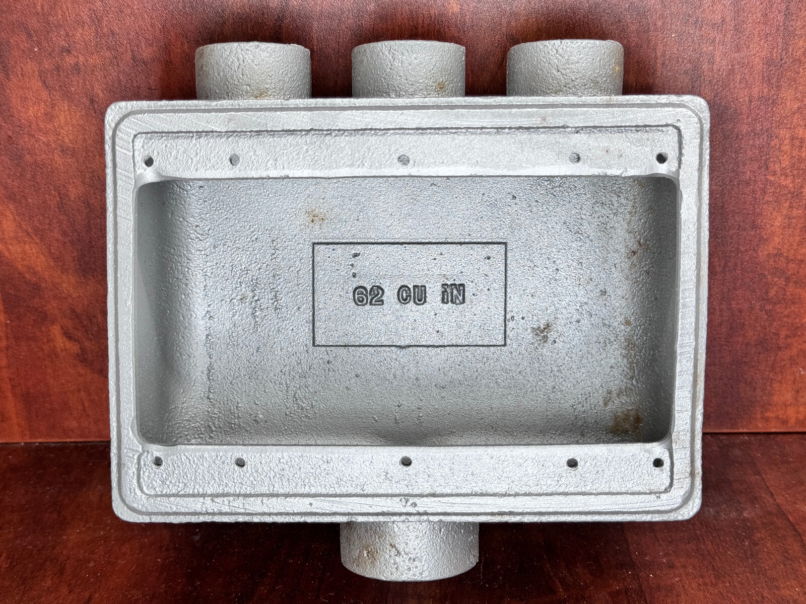 Appleton FDD-3-100 1" & 3/4" Cast Device Box 4-Hub 3-Gang Outlet Unilet ...