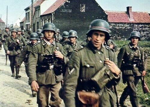 German Soldiers Marching France Europe WW2 5x7 | eBay