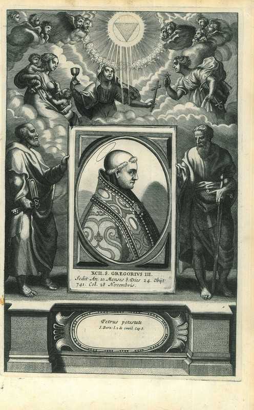 Portrait of Pope Gregory III | eBay