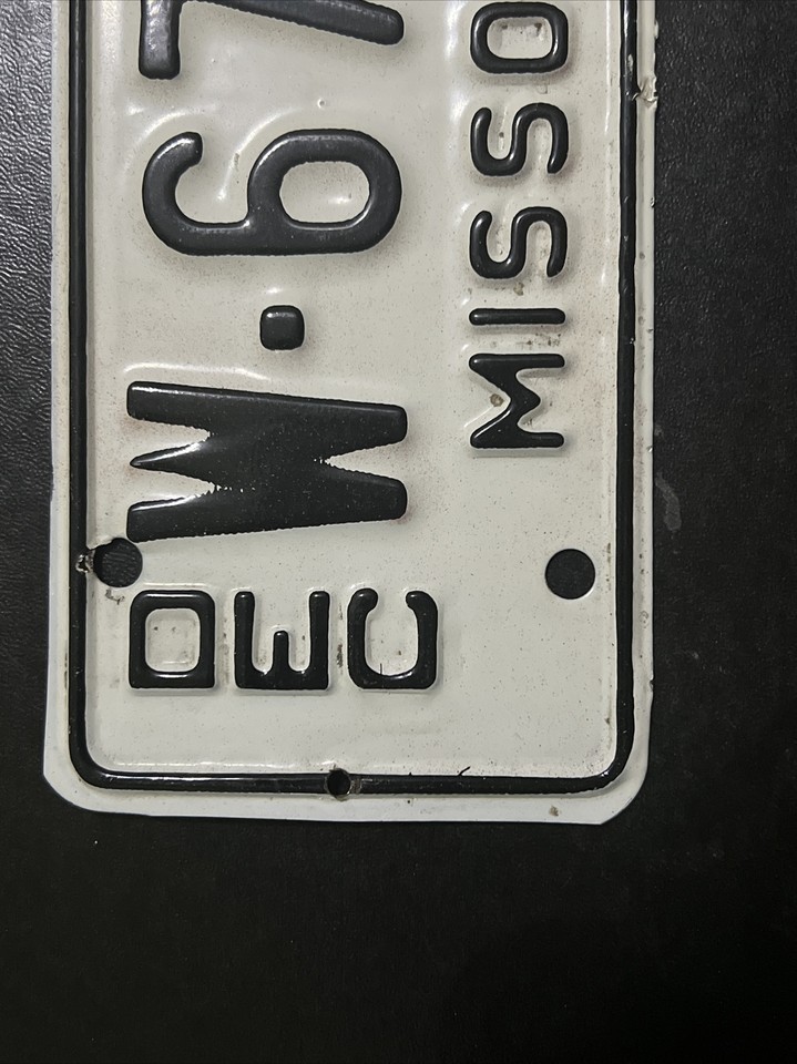 Original 1965 Missouri Motorcycle license plate Vintage Hard To Find | eBay