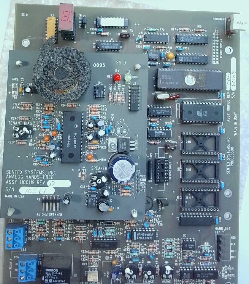 Sentex 100 Main Processor Board + Hands Free Circuit Board For Sentex ...