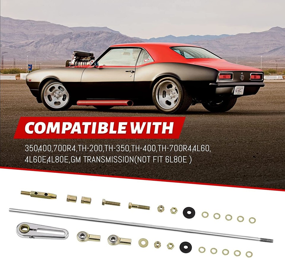 Universal Adjustable Column Shift Linkage Kit 350 700R4 for GM ...