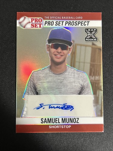 2021 Leaf Pro Set Metal '90 Orange Samuel Munoz Rc Auto | eBay