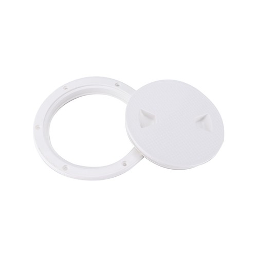 6in Deck Plate Hatch Cover Round White NonSlip Surface Separate Design ...