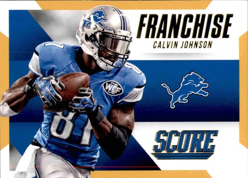 2015 Score Franchise Gold #7 Calvin Johnson Card | eBay