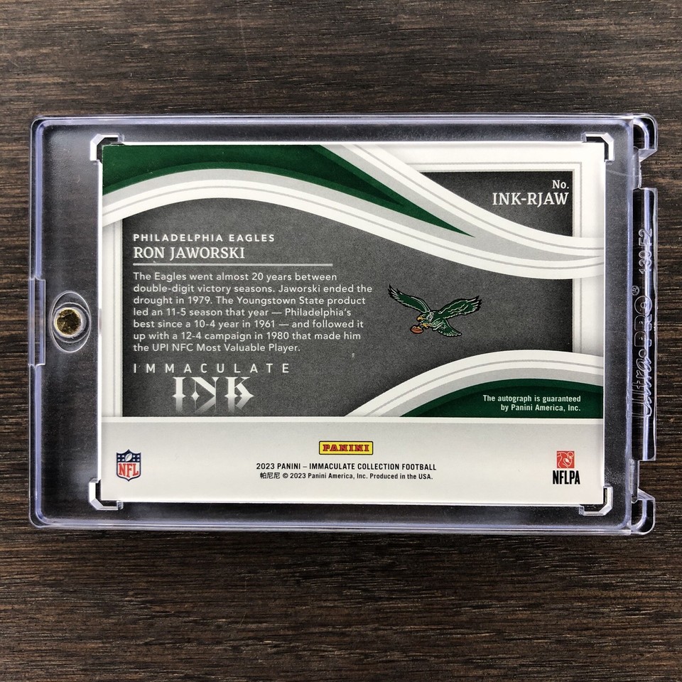 2023 Immaculate Football Ink Ron Jaworski Auto #INK-RJAW /49 ...