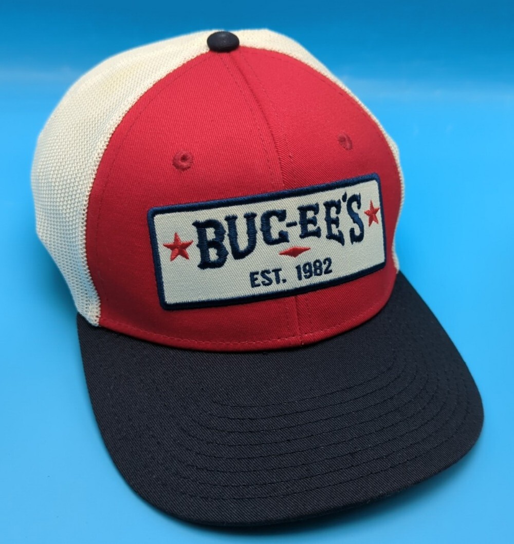 BUC-EES CONVENIENCE STORES hat flexfit fitted red whi… - Gem
