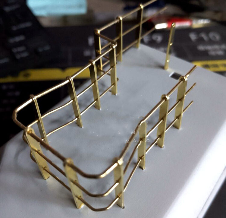 1:48 Etched Sheet PE Railing Fittings RC Model Ship Fittings - 40 Pcs ...