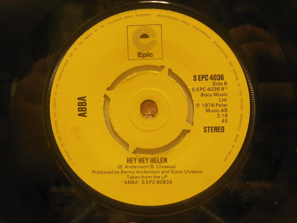 UK Press! ABBA – Fernando / Hey Hey Helen, 45 RPM VG (KJ) | eBay
