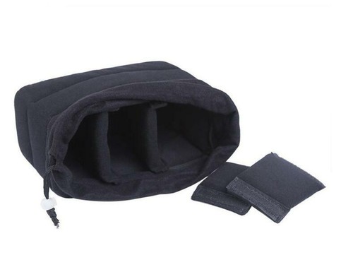DSLR SLR Soft Liner Case Camera Lens Padded Protective Storage Bag ...