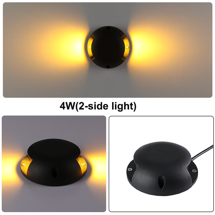 LED Outdoor Wall Mounted Lamp Ground Crosslight Step Lights Fixture ...