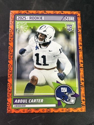 2025 Score A Treat Halloween #16 Abdul Carter (RC) - New York Giants | eBay