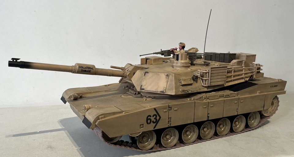 Hobby Engine M1A2 Abrams Weather Finished Military Tank 1/16 Remote ...