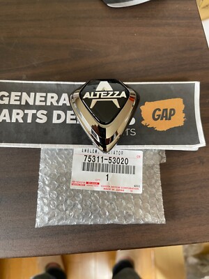 Genuine TOYOTA Altezza SXE10 Lexus IS200 IS300 Front Grill Black Emblem ...