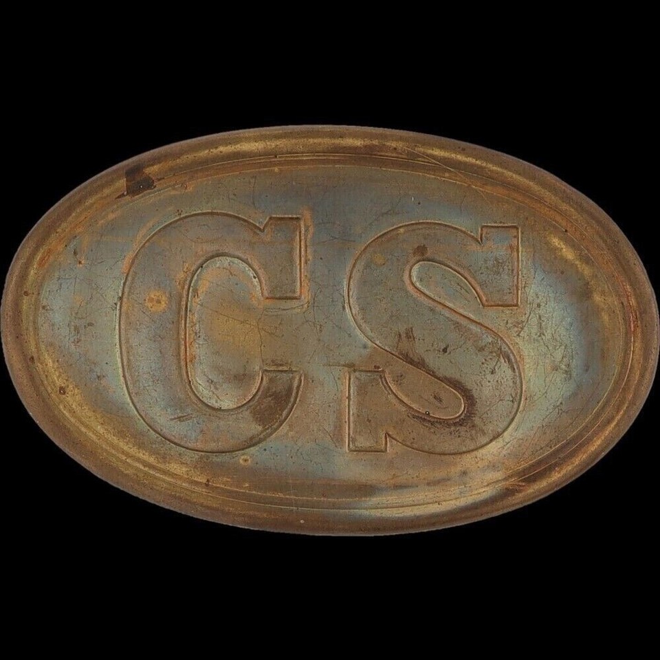 Brass Cs Csa Civil War Confederate States Cs Plate For Cartridge Box ...