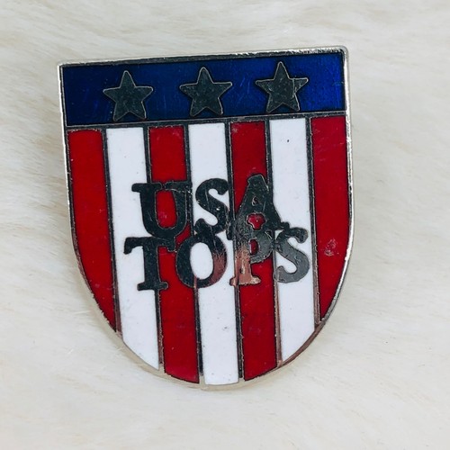 Vtg USA TOPS KOPS Weight Loss Program Enamel Member Patriotic Lapel Pin ...