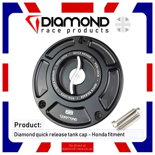 DIAMOND RACE PRODUCTS - QUICK RELEASE TANK FUEL CAP HONDA CBR1000RR ...