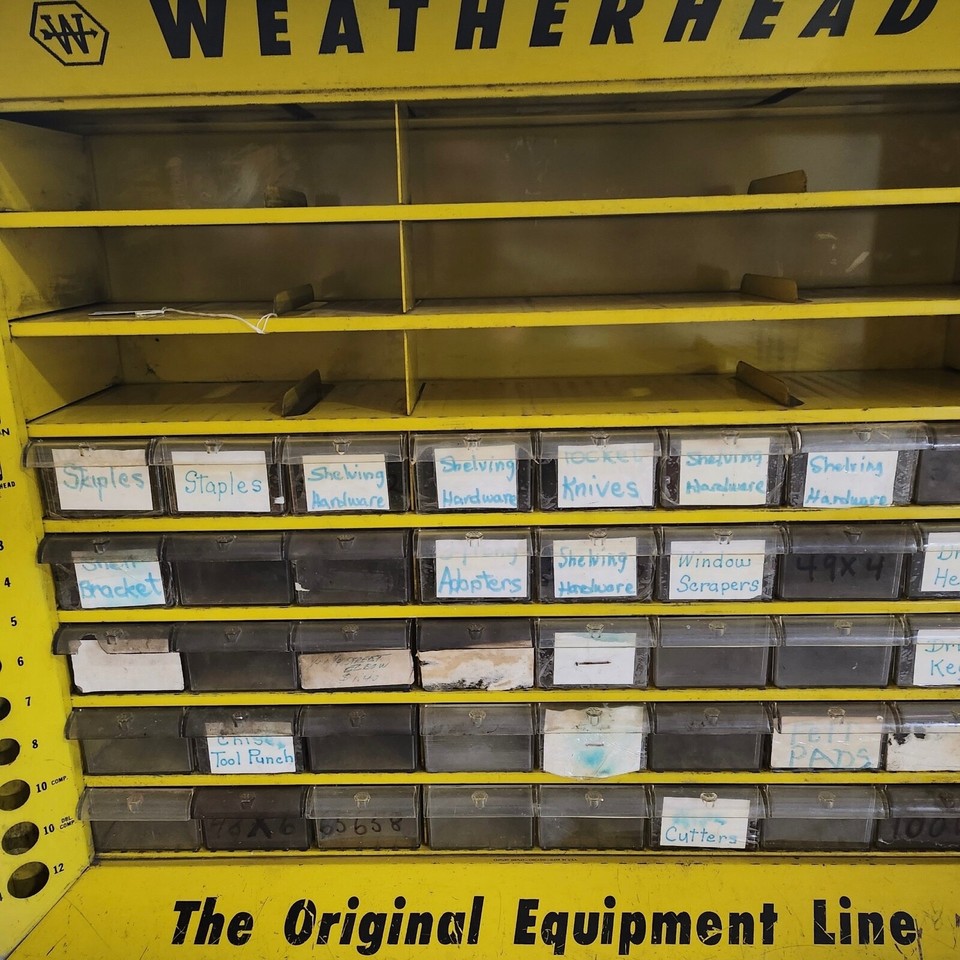 Vintage Weatherhead Large Metal Cabinet - Pipe and Tube Fittings ...