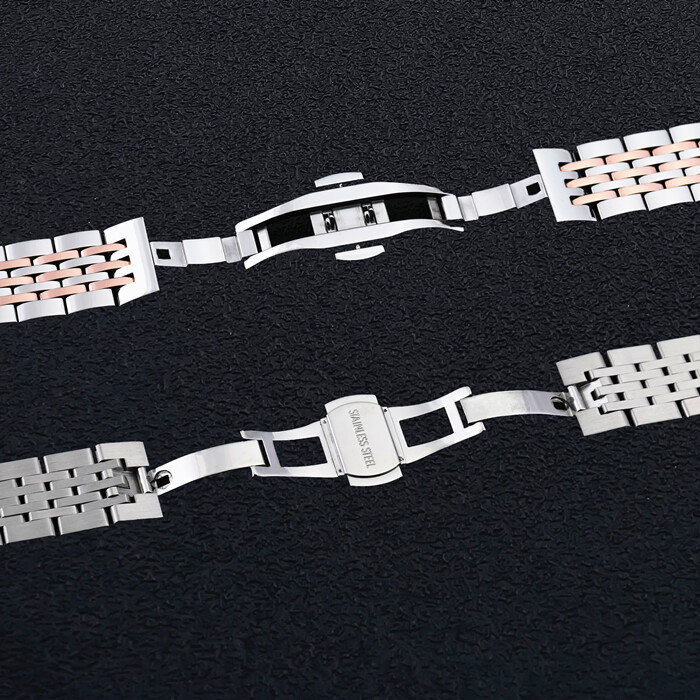 Premium Solid Stainless Steel Watch Strap Metal Band Universal 12-24 ...
