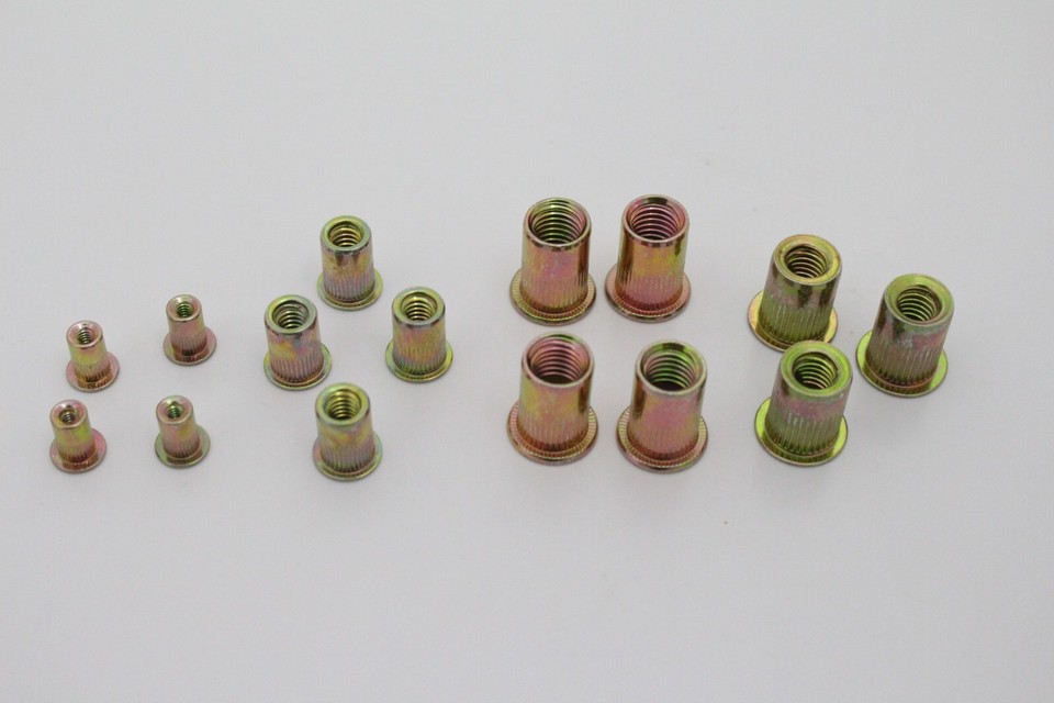 10-32 Zinc Plated Steel Flange Nutserts Rivet Nut Rivnut Nutsert - Pick ...