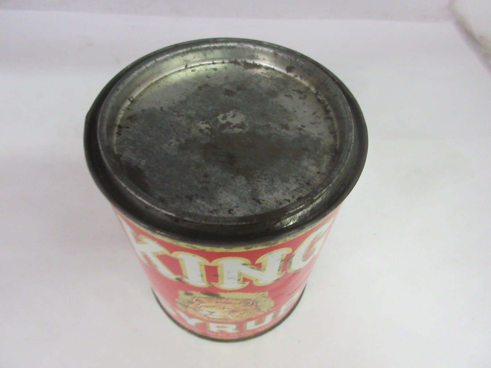 VINTAGE KING BRAND SYRUP TIN CAN ADVERTISING M-713 | eBay