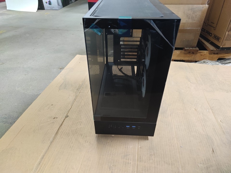 Skytech Azure 3 ATX Mid Tower gaming Computer PC Case tempered glass ...