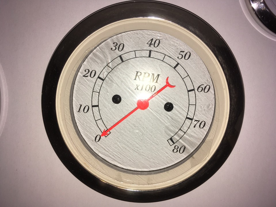 Classic 6 Gauge Set Mechanical Speedometer Street Hot Rod Chevy Ford ...