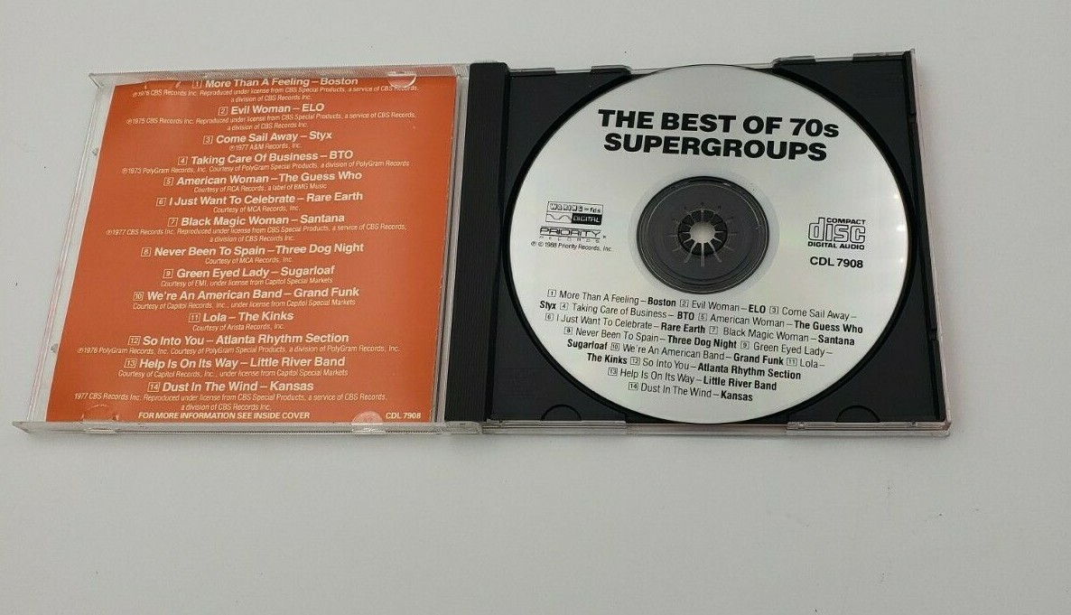 Set of 2 Various Artists Best Of 70s Supergroups & Super 70s 2CD VG ...