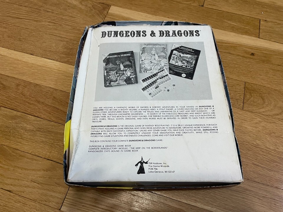 Dungeons & Dragons Holmes Basic Boxset w/chits TSR | eBay