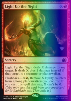 MTG Light Up the Night (146p/168) Innistrad Midnight Hunt Promos NM ...
