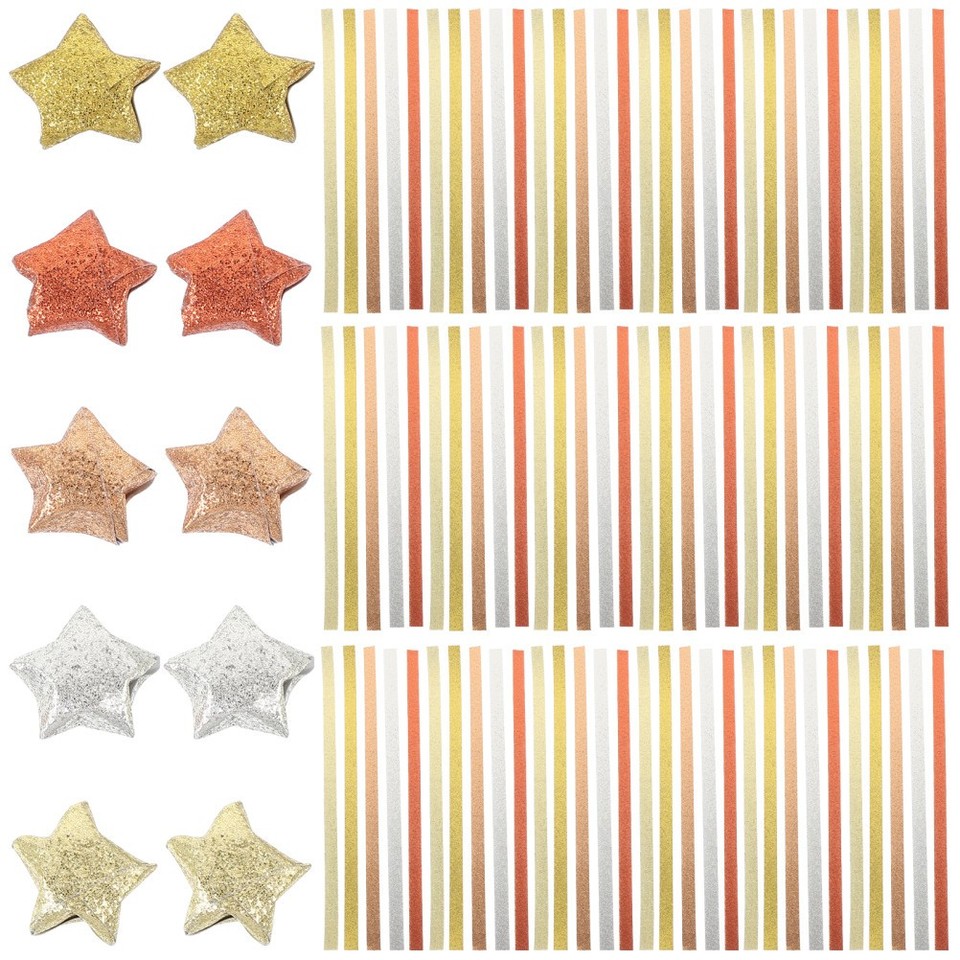 200pcs Glitter Origami Star Paper Star Making Origami Folding Paper ...