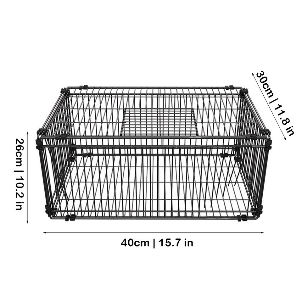 Pigeon Cage Iron Birds Trap Cage with Two-Way Entry Escape-Proof Design ...