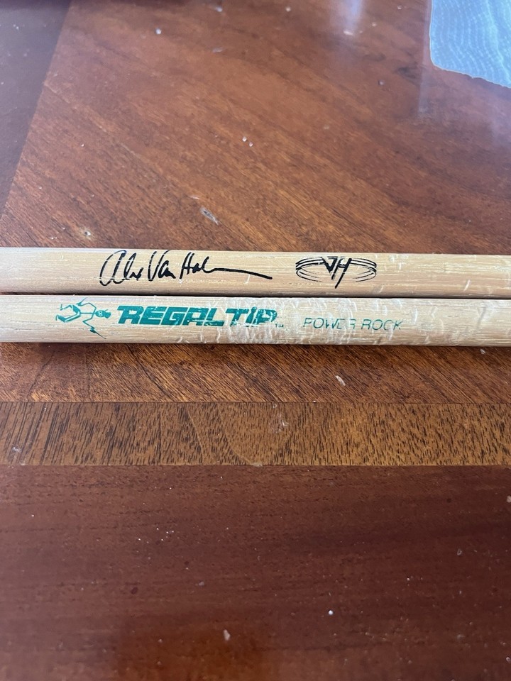 Stage Used Alex Van Halen drumsticks | eBay