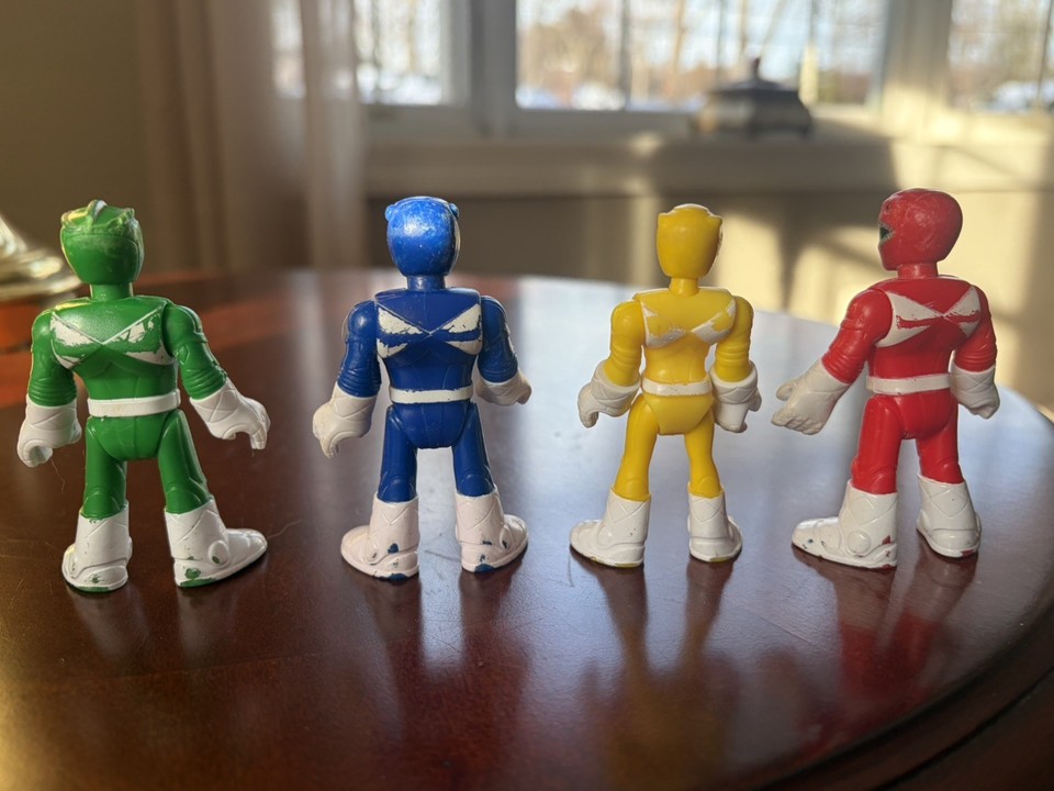 Fisher Price Imaginext Power Rangers, Lot of 4, Red Green Yellow Blue ...