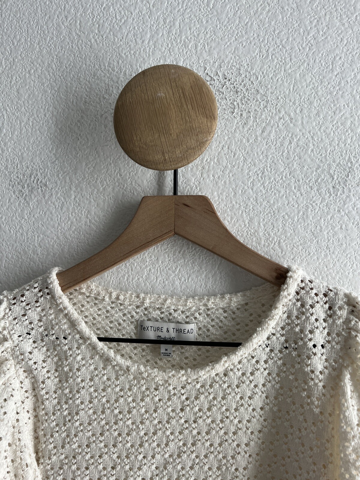 Madewell Texture & Thread Eyelet Flutter-Sleeve Top S… - Gem