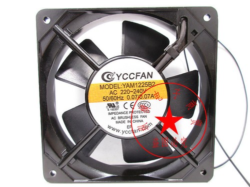 1PC YCCFAN YAM1225B2 220-240V 0.07A 12CM 12025 cabinet axial flow ...